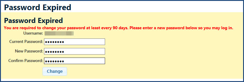 EI Billing 90-Day Password Reset Release Notes - Ei-Hub